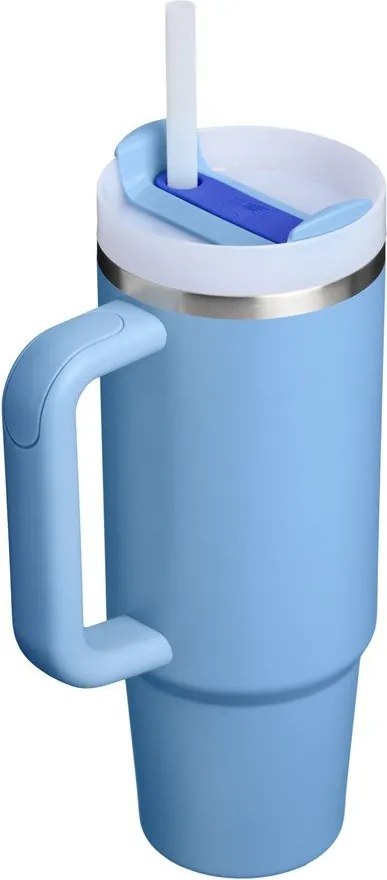 Modrá termoska s brčkem z nerezové oceli 890 ml Quencher H2.O FlowState™ Tumbler Blue Sky – Stanley