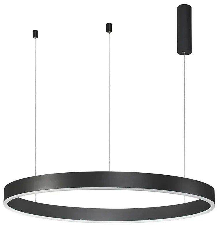 LED lustr Motif 100 černé stmívatelné