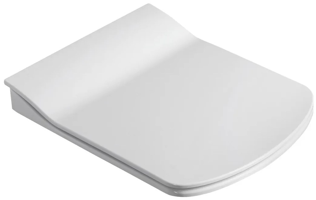 SAPHO - GLANC WC sedátko, Slim soft close, duroplast, bílá GC5030