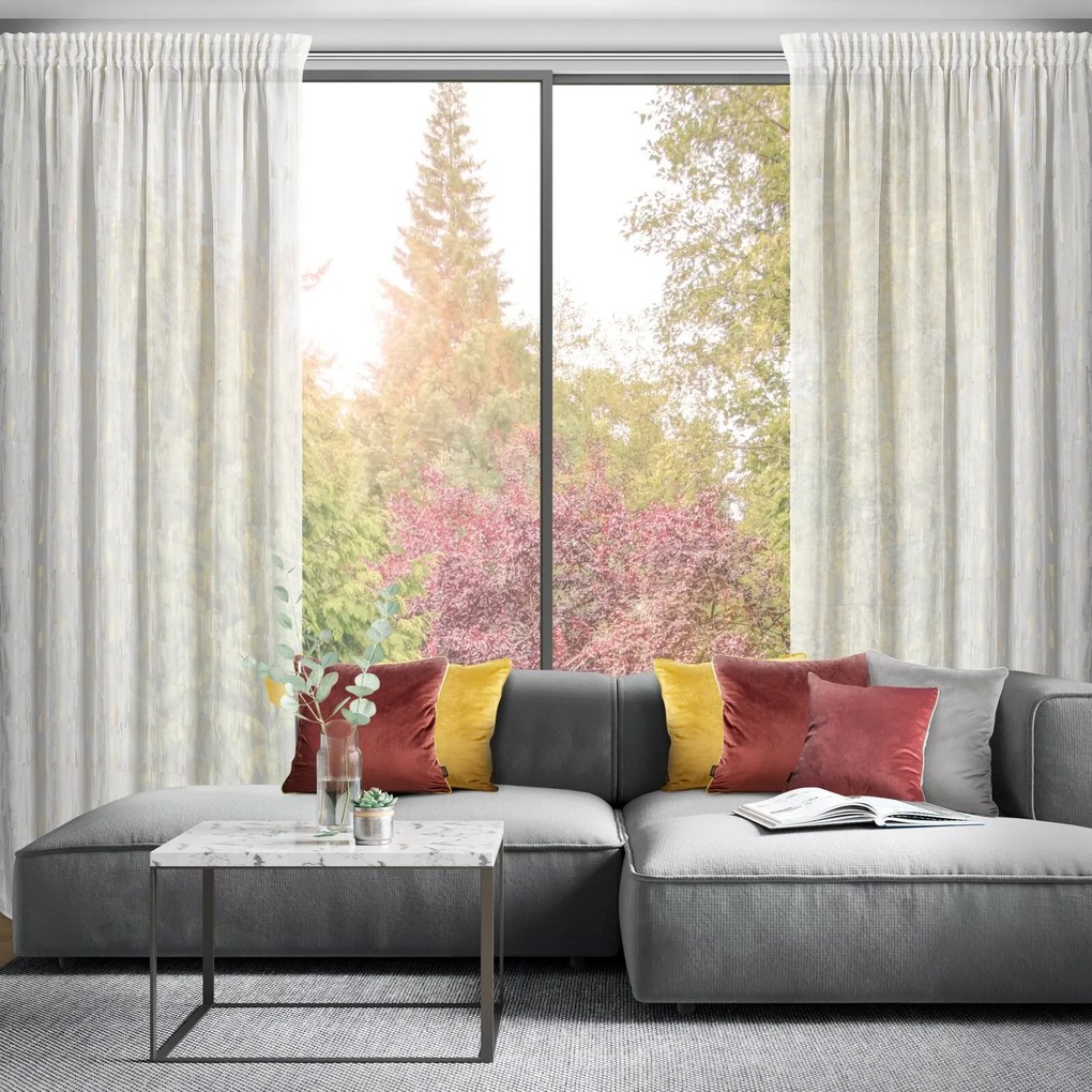 ZÁCLONA NA PÁSCE ILARA 140X250 CM VZOROVANÁ
