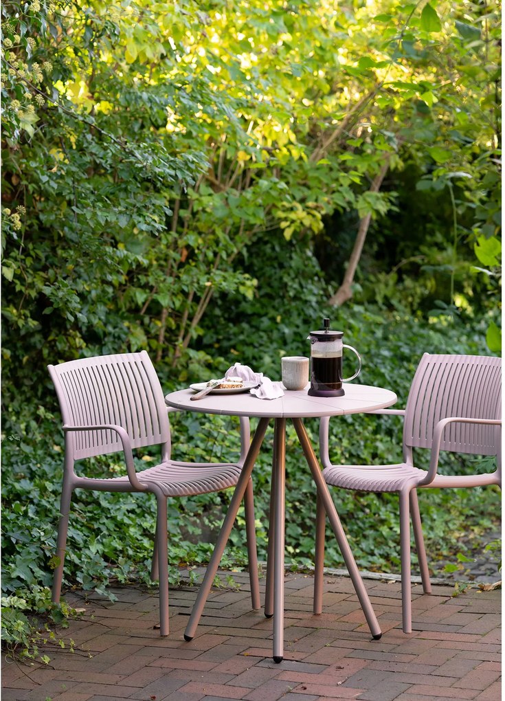 House Nordic Venkovní bistro stůl BARLETTA ø70 cm taupe 7501039