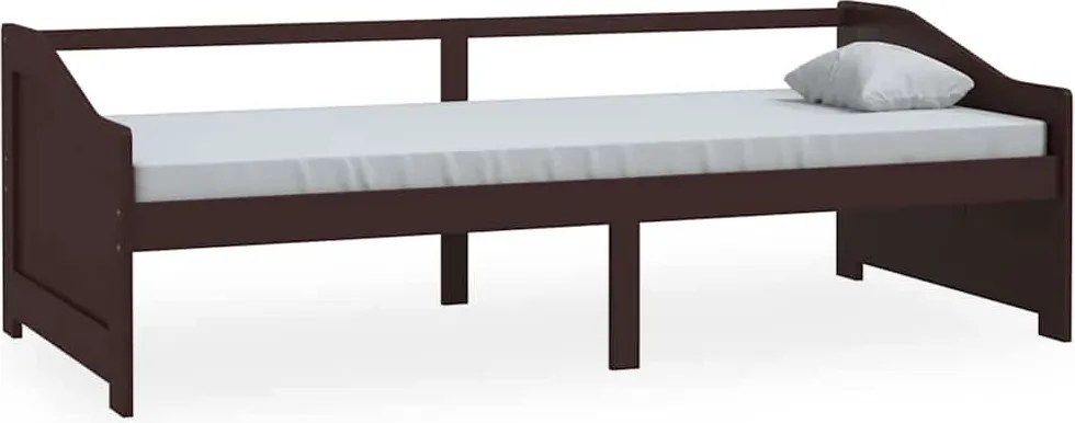 3místná válenda tmavě hnědá masivní borovice 90 x 200 cm 322167