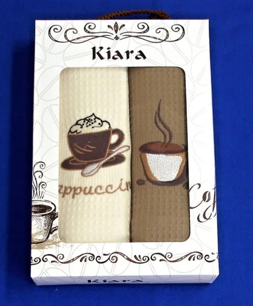 Praktik Dárková sada utěrek Kiara Cappuccino 50x70 cm 2 ks