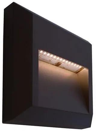 IMPR 730418  - Nástěnné přisazené svítidlo Tedrada antracit, 1W LED, 44lm, 4000K - LIGHT IMPRESSIONS