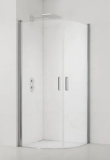Sprchový kout čtvrtkruh 80x80 cm SAT Fusion SATFUS80CRT