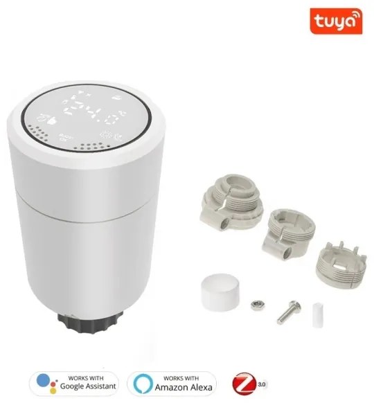 Immax NEO 07732C-SADA 4x Termostatická hlavice+ BRIDGE PRO v3 2xAA/3V Wi-Fi Tuya