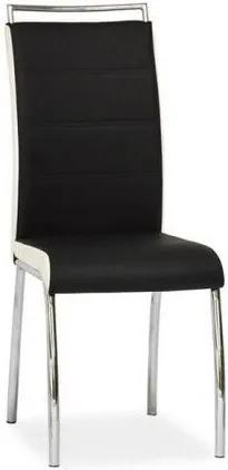 Jídelní židle H-442 - černá/bílá