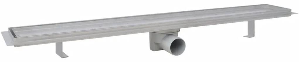 Sprchový odtokový žlab - rovný -  nerezová ocel | 830x140 mm