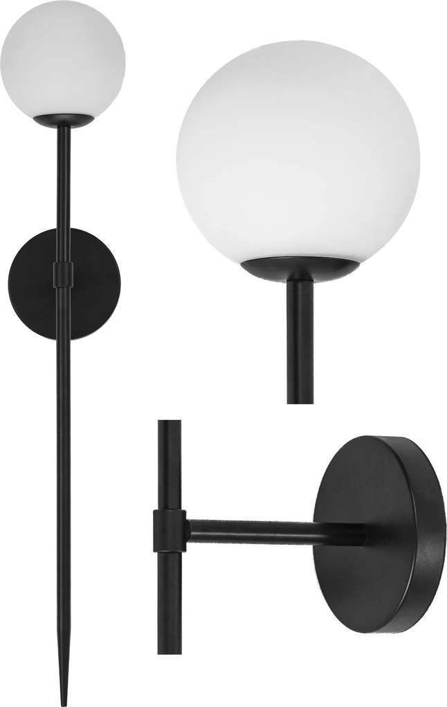Toolight - Moderní nástěnné svítidlo 75cm APP579-1W, černá, OSW-08758