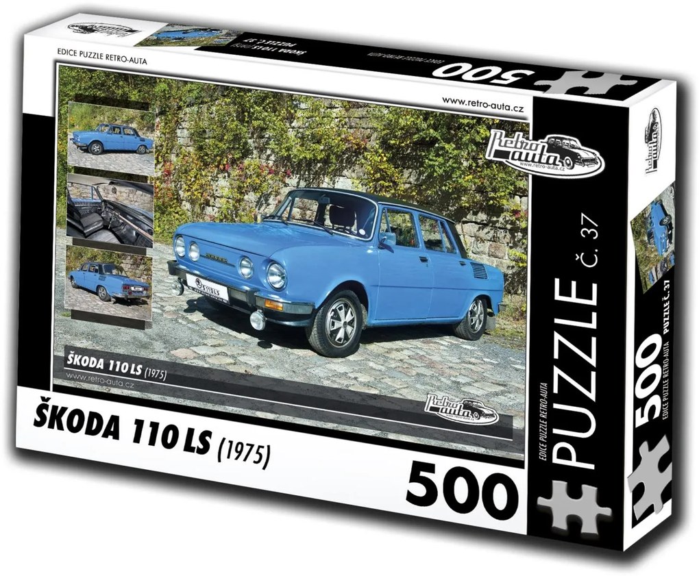 Puzzle retro-auta puzzle č. 37 škoda 110 ls (1975) 500 dílků