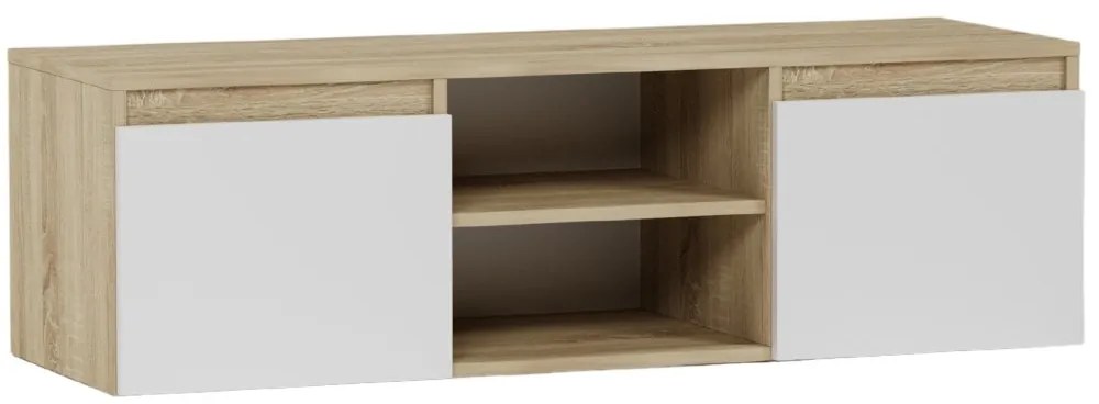 Moderní bezúchytkový TV stolek MODERN 120 cm - různá barevná provedení sonoma mix bílá