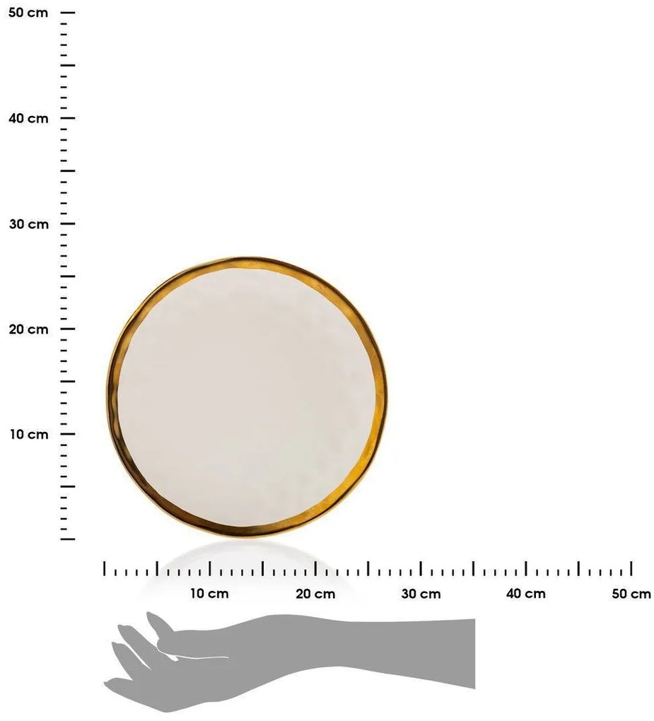 Keramický talíř Lissa 27 cm bílý