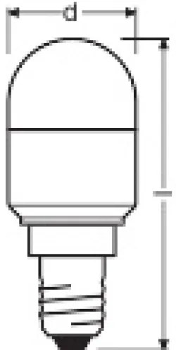 LED žárovka do lednice E14 LEDVANCE PARATHOM T26 FR 2,3W (20W) teplá bílá (2700K)