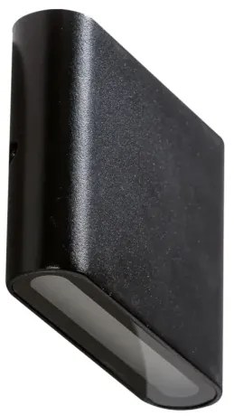 LED vnější nástěnné osvětlení Cremona S černé
