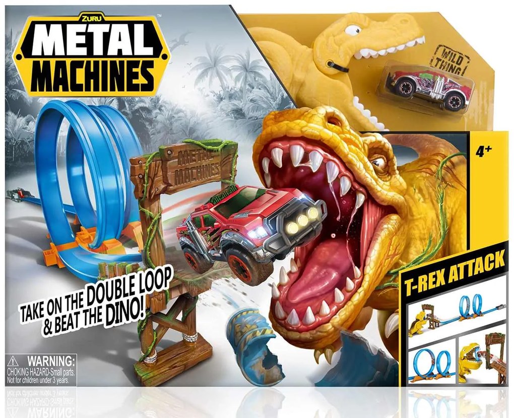Zuru metal machines autodráha t-rex attack