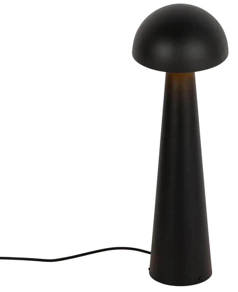 Venkovní stojací lampa černá 65 cm - Mushroom