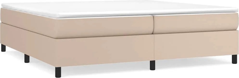 Rám postele s boxspringem cappuccino 200x200 cm umělá kůže 3121070