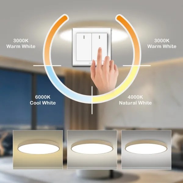 Brilagi-LED Stropní svítidlo POOL LED/180W/230V 3000/4500/6000K pr. 120 cm béžov