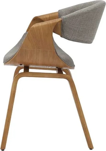 Designová jídelní židle Taariq šedá