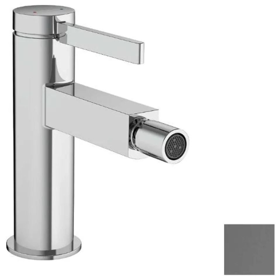 Hansgrohe Finoris - Bidetová baterie s výpustí Push-Open, kartáčovaný černý chrom 76200340