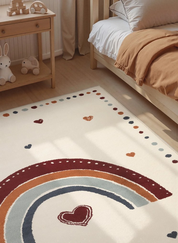 Hanse Home, Dětský koberec Adventures 106420 Cream Multicolor, 120x170, vícebarevná, dětský pokoj