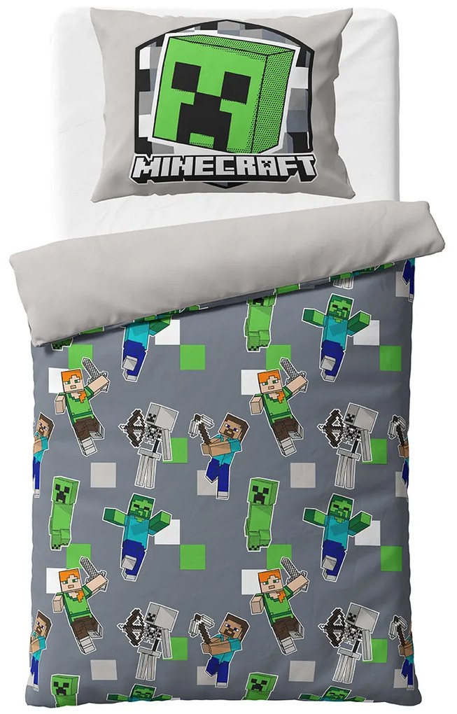 Dětské povlečení Minecraft Objev svůj Svět