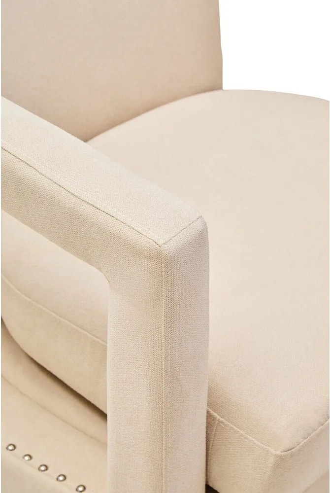 Béžové otočné sametové křeslo Hestia – Premier Housewares