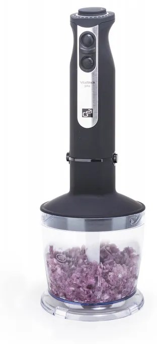 Set G21 mixér VitalStick Pro 1000 W s Food Processorem, Black