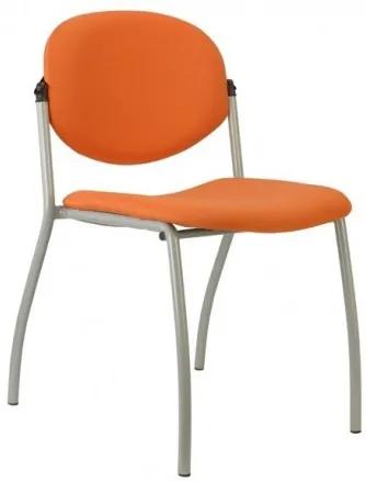 Alba Konferenční čalouněná židle WENDY P07PP područky + plastový stolek Barva kostry černá kostra GALERIE - Čalounění Alba LÁTKY 1 / FILL, SUEDINE
