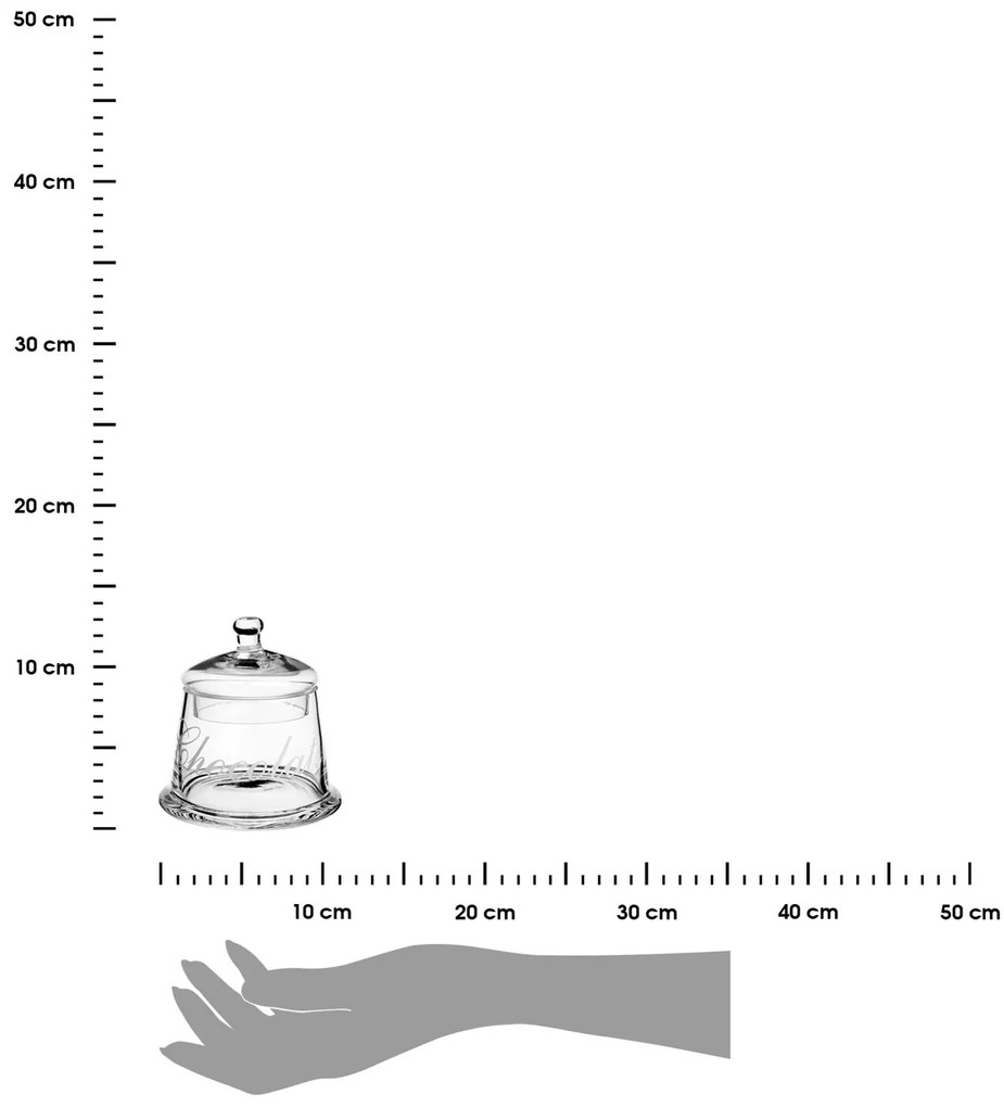 Skleněná nádoba na potraviny Clear Chocolate 400 ml