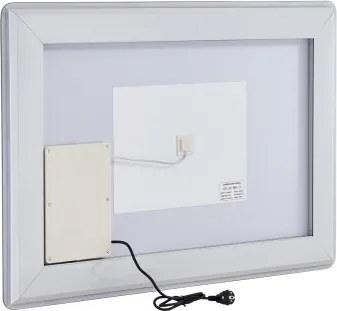 LED koupelnové zrcadlo 3 barevné nástěnné toaletní zrcátko proti zamlžování 70 ×