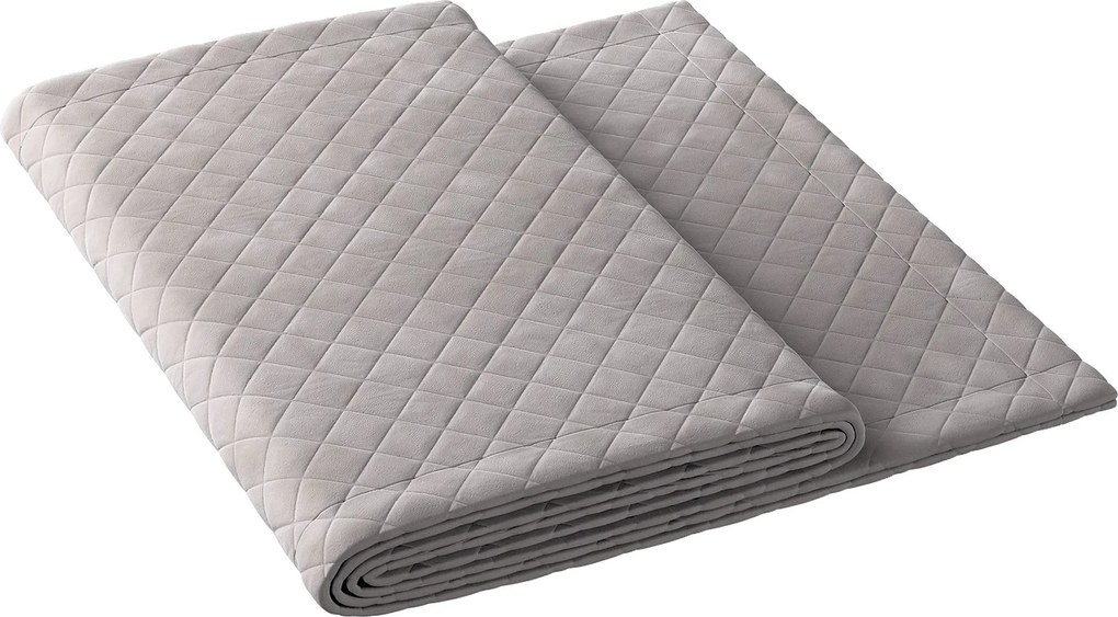 Hotelový přehoz – běhoun Velvet 60x200 cm barva šedá látka lesklé, sametová