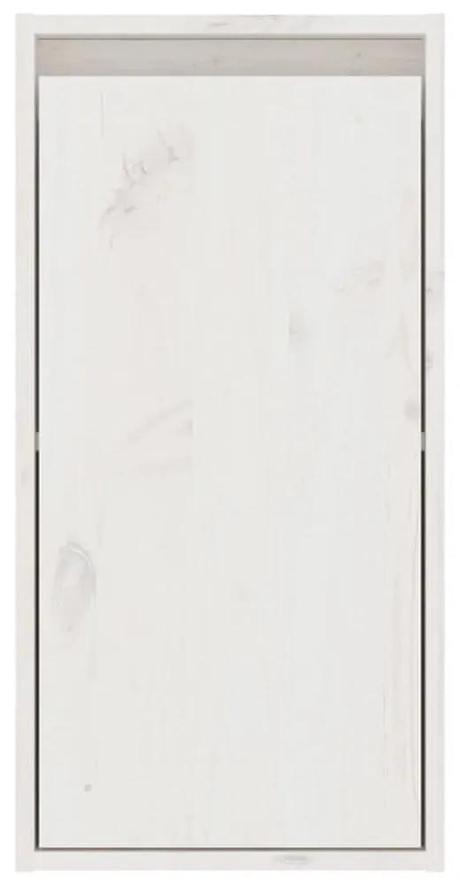 Petromila Nástěnná skříňka bílá 30 x 30 x 60 cm masivní borové dřevo