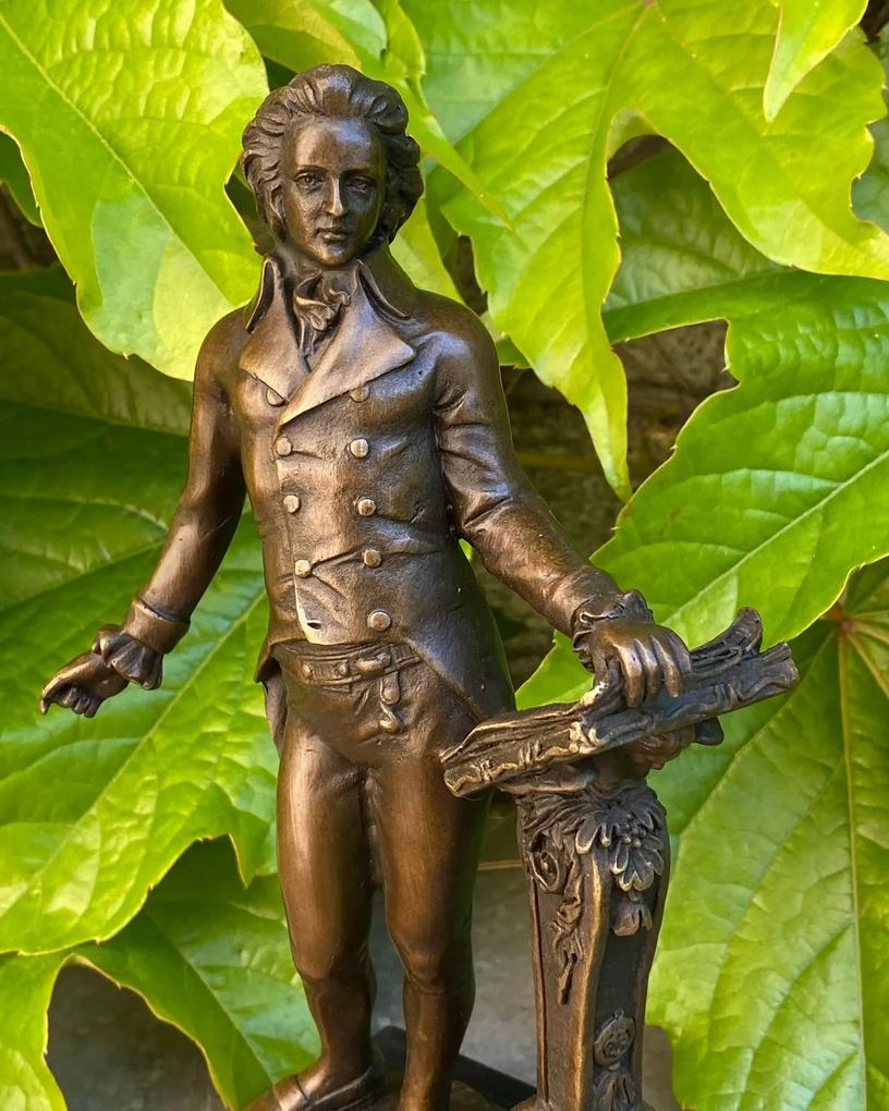 Bronzová socha soška Beethoven