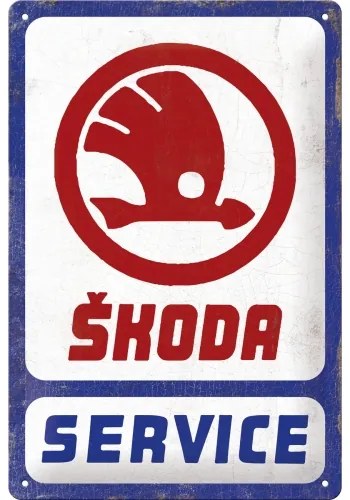 Nostalgic Art Cedule 20x30 Skoda - Service NA22397