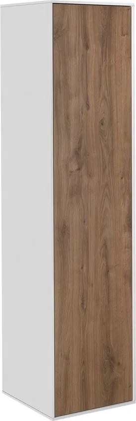 Aqualine Aqualine, ZANYA vysoká skříňka 35x140x30cm, bílá mat/dub emporio, ZA140