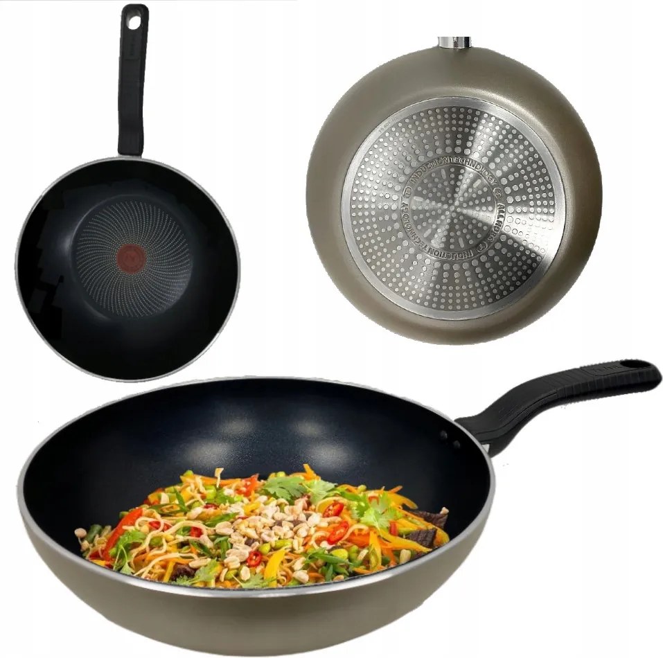 Pánev Wok 28 CM Tefal Cook & Savour, Nepřilnavá, Indukční, G19019