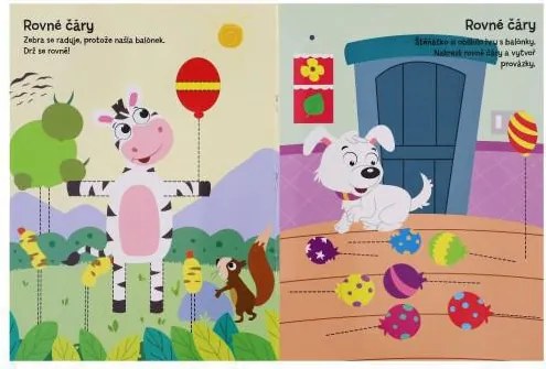 FONI Book Nenáročné úkoly pro rozvoj dětské morotiky se stíratelnými listy + popisovač
