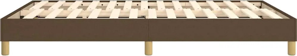 Rám postele s boxspringem tmavě hnědý 140 x 190 cm textil 3120609