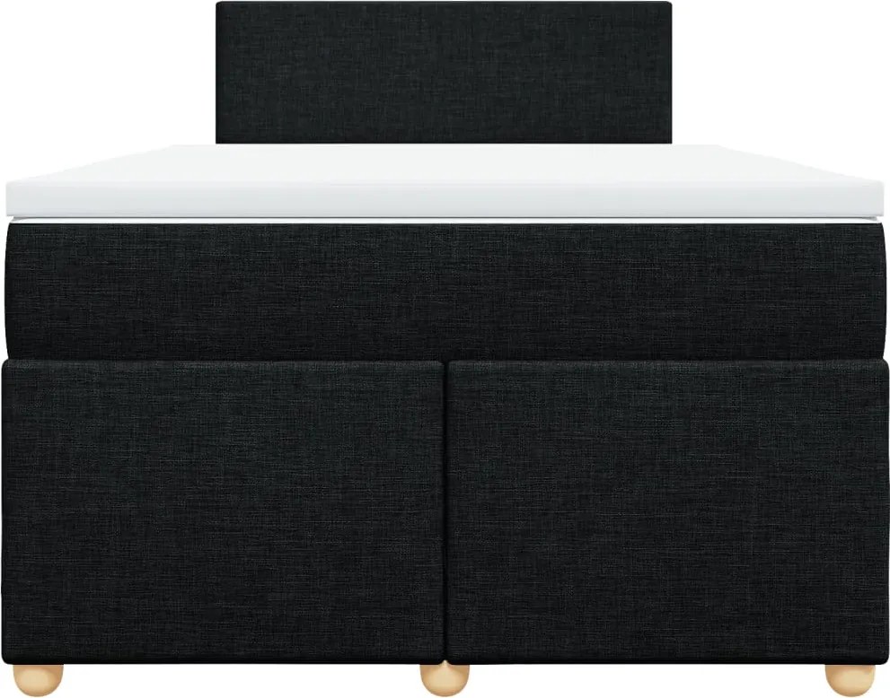 Box spring postel s matrací černá 120x190 cm textil 3286614
