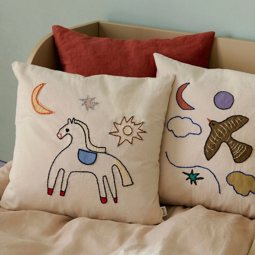 FERM LIVING Polštář Naive Cushion, Horse