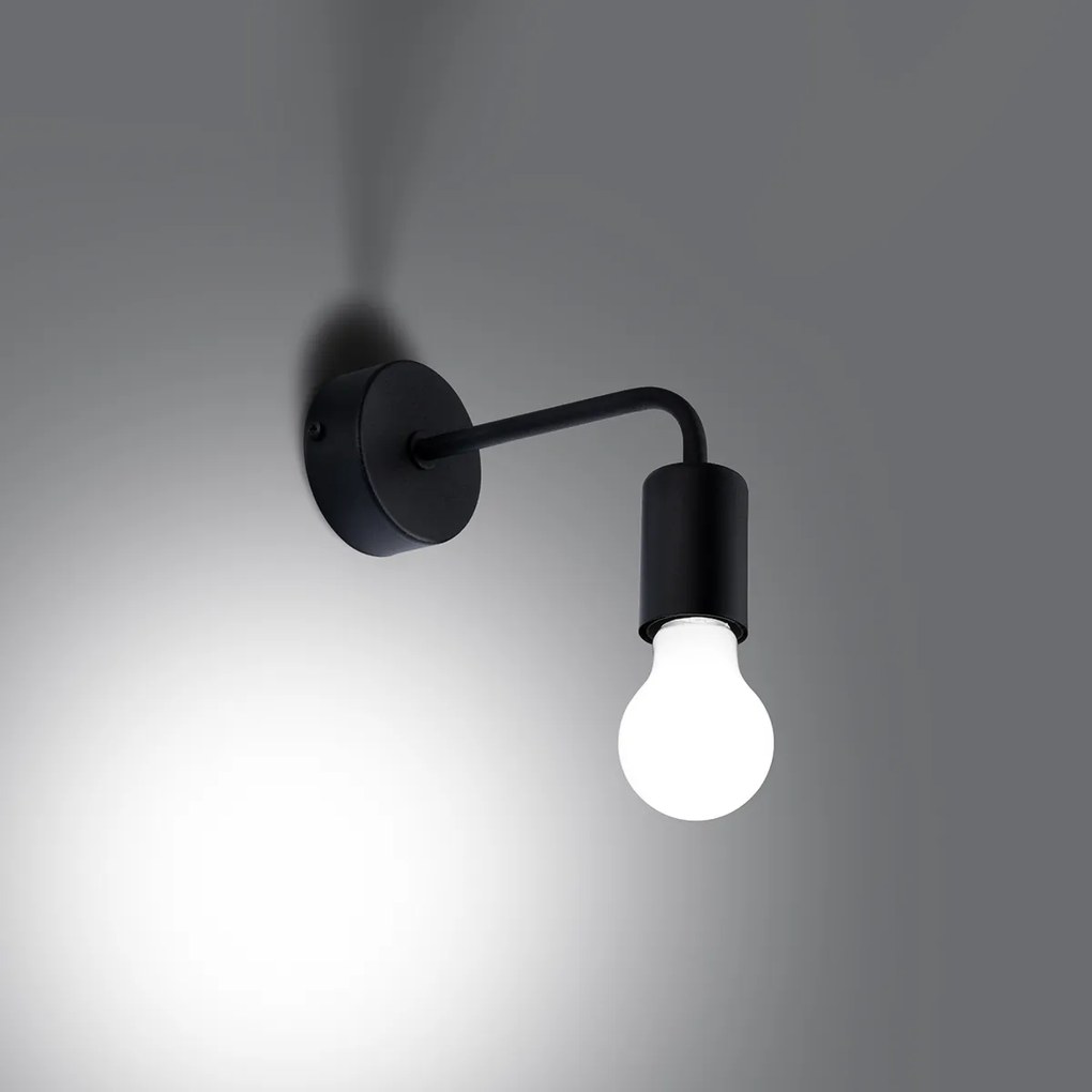 Sollux Lighting Nástěnné svítidlo NORAH Černá