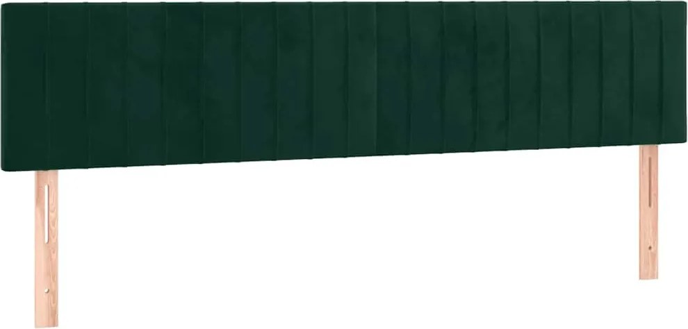 Box spring postel s matrací tmavě zelená 180x200 cm samet 3141440