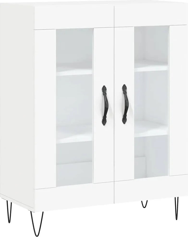 Skříň highboard bílá 69,5 x 34 x 180 cm kompozitní dřevo 3189309