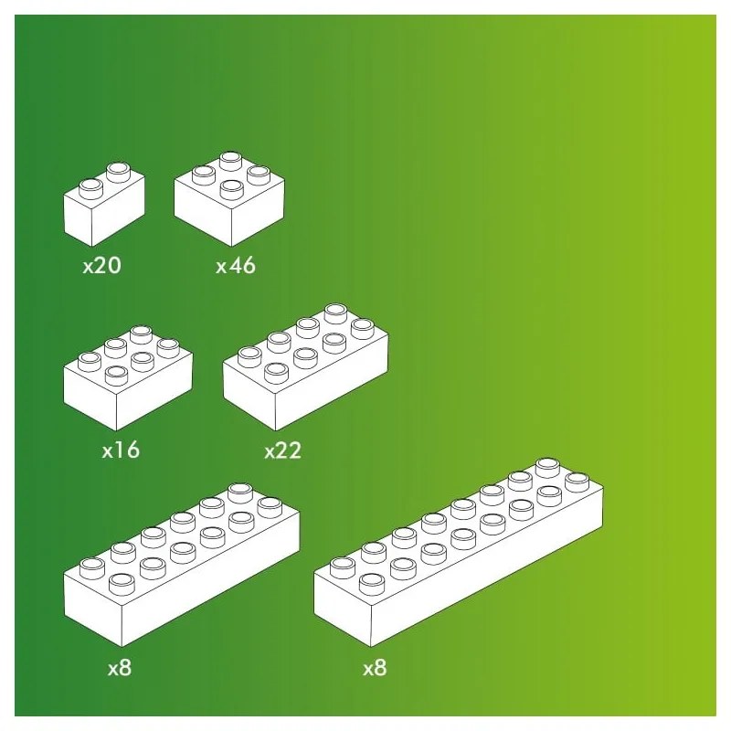 Sada stavebních kostek ke kuličkové dráze Hubelino Snow, 120 ks