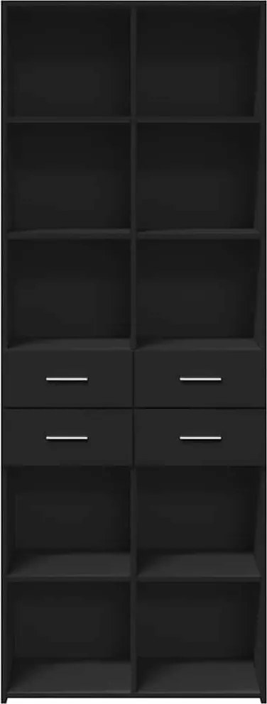 Skříň highboard černá 70 x 42,5 x 185 cm kompozitní dřevo 3281463