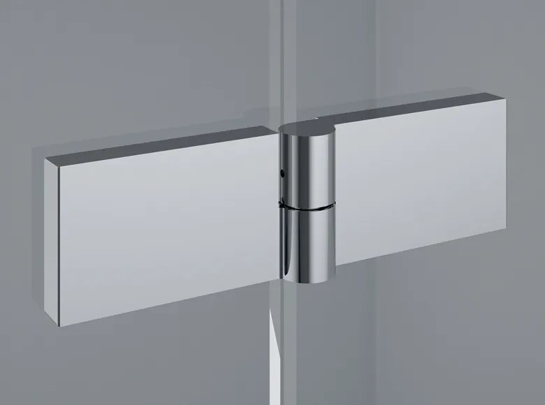 Sanswiss PUR PU13P jednokřídlé sprchové dveře 120 cm Šířka: 1200 mm, Profil: Chrom, Sklo: Mastercarré 30