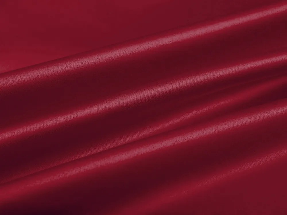 Biante Saténový kulatý ubrus polyesterový Satén LUX-022 Vínově červený Ø 120 cm