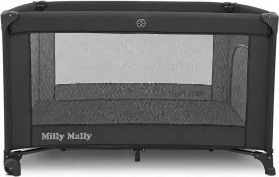 Dětská cestovní postýlka Milly Mally Mirage v přenosné tašce dark grey
