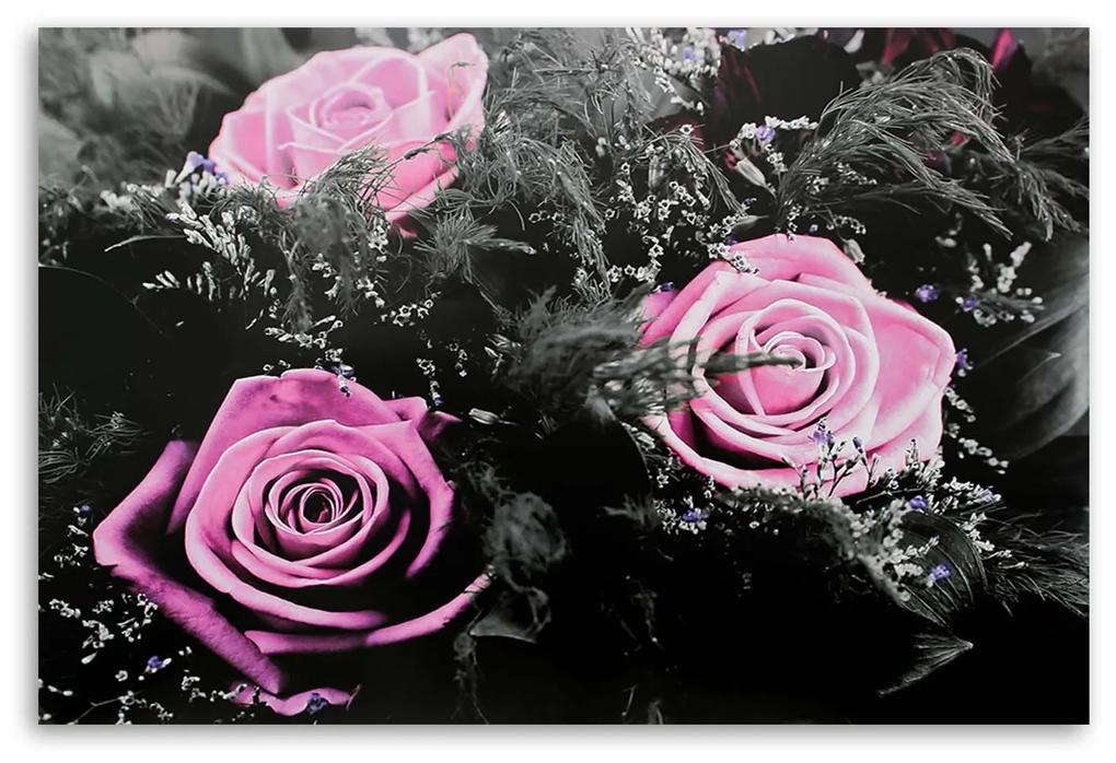Gario Obraz na plátně Růžové růže v tajné zahradě Rozměry: 60 x 40 cm